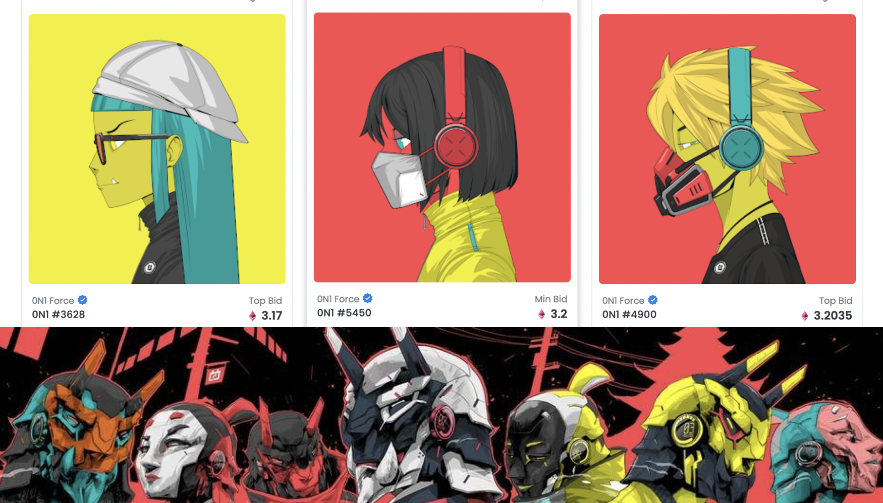 NFT頭貼新秀 0N1 Force： 為何能躋身 OpenSea 交易榜前三？ | 動區動趨-最具影響力的區塊鏈新聞媒體
