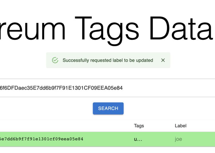 追蹤以太坊地址｜標記及搜索平台 Ethereum Tags Database 正式上線！簡易教學懶人包 | 動區動趨-最具影響力的區塊鏈新聞媒體