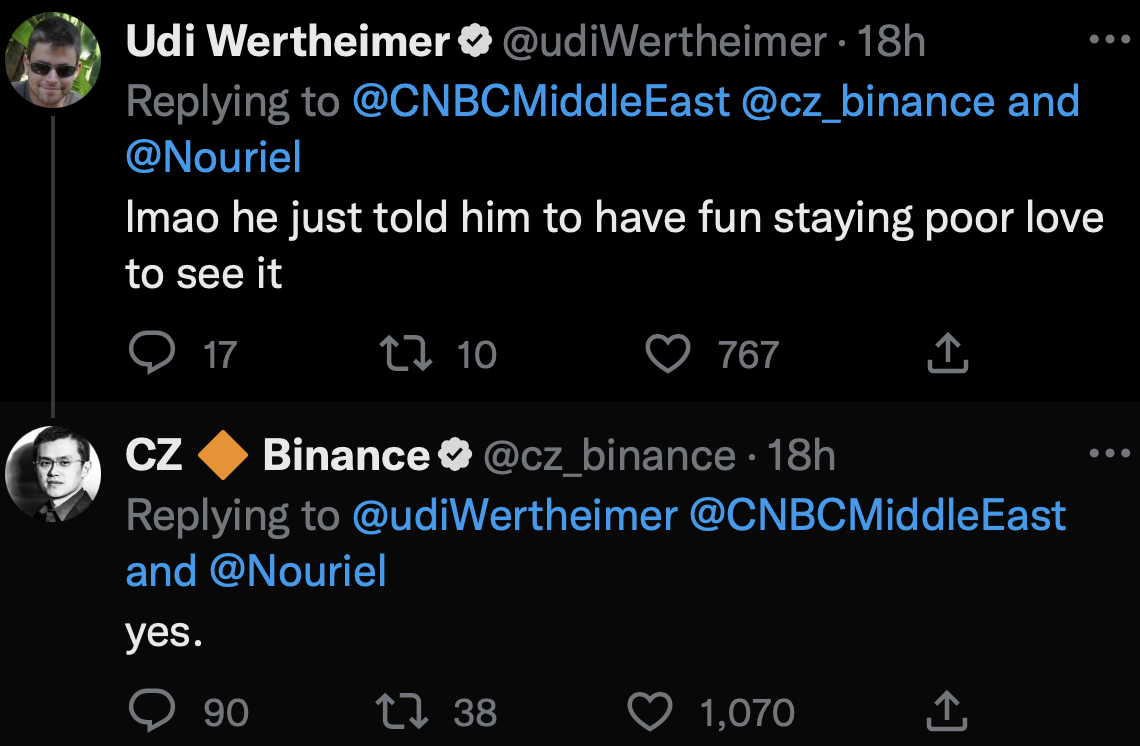 CZ：SBF我不是你的拳擊陪練對手！別再發推特，去解決破產問題 | 動區動趨-最具影響力的區塊鏈新聞媒體