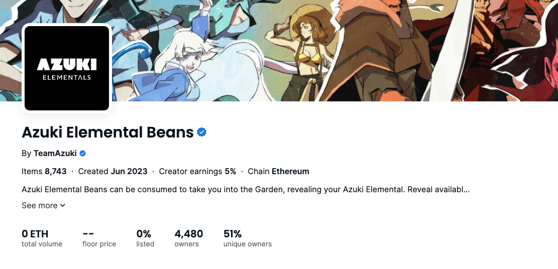 Azuki 再「空投」！6/28啟售 Elementals 系列；NFT反跌 15% | 動區動趨-最具影響力的區塊鏈新聞媒體