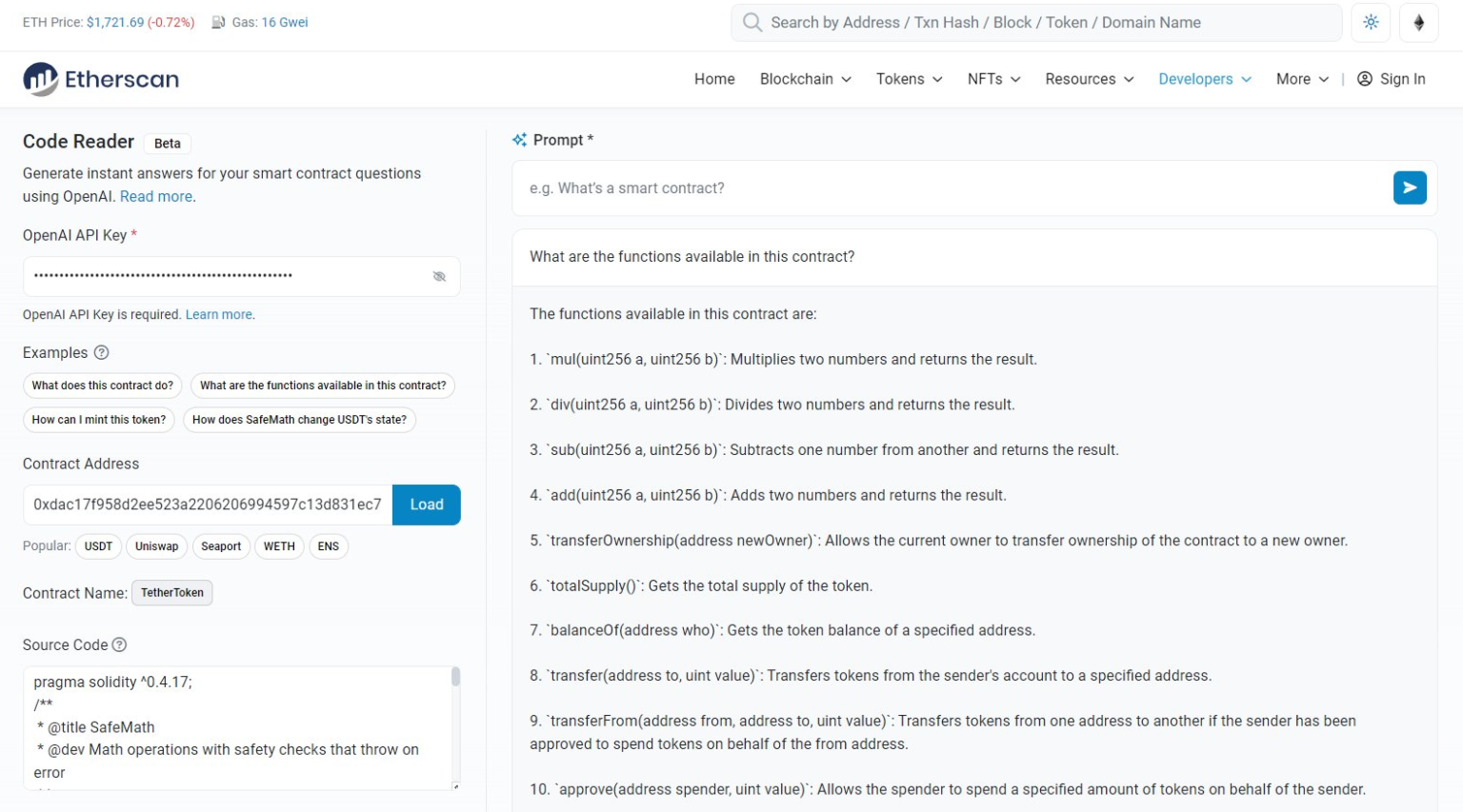 Etherscan推出程式碼AI幫手，5分鐘瞭解實際操作 | 動區動趨-最具影響力的區塊鏈新聞媒體