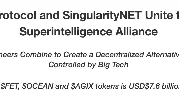 AI幣大融合》Fetch.ai、Ocean Protocol與SingularityNET計畫合併成$ASI，幣價齊飛 | 動區動趨-最具影響力的區塊鏈新聞媒體