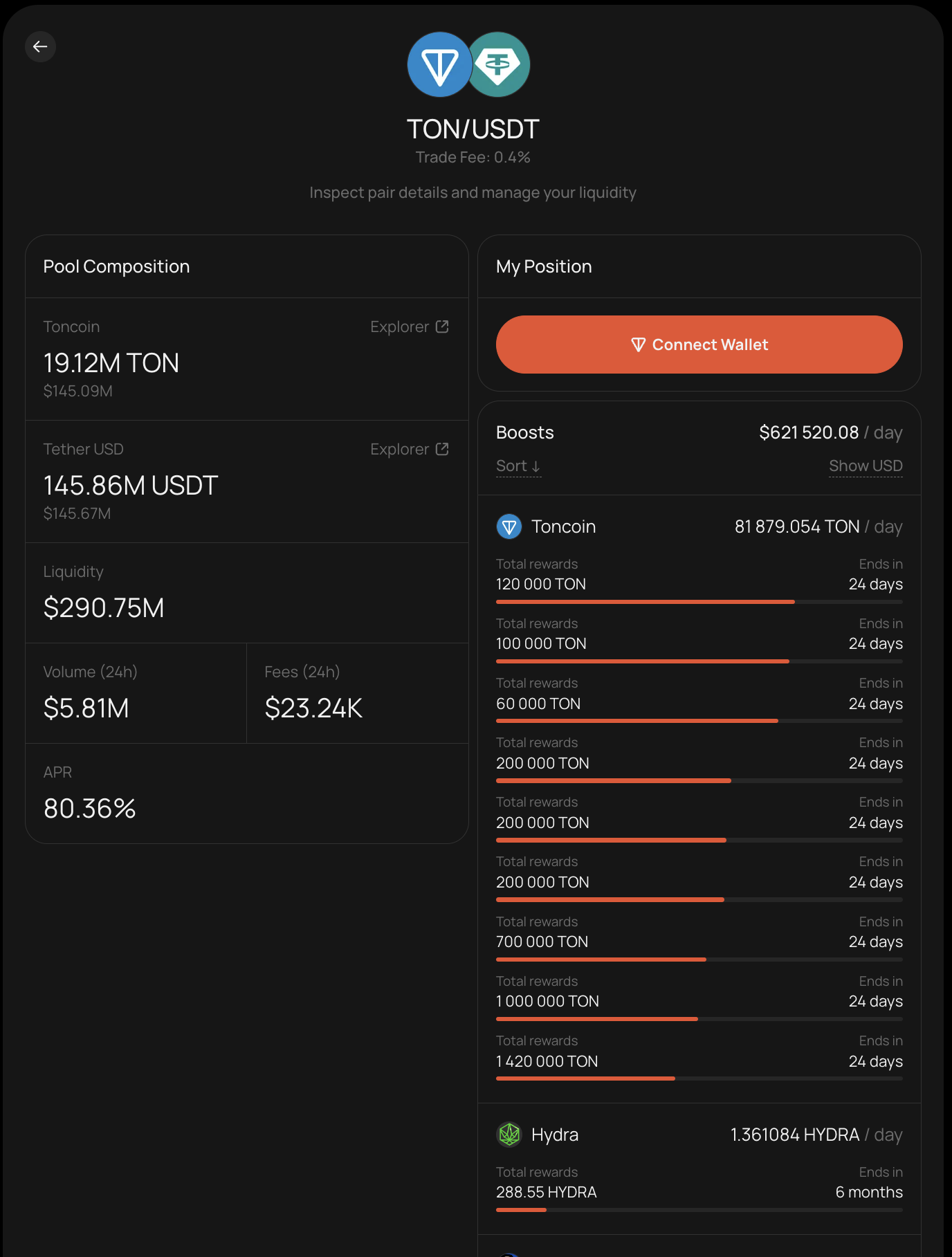 APR超80%》TON最大DEX「DeDust」如何兌換、加流動性、質押、跨鏈完整教學 | 動區動趨-最具影響力的區塊鏈新聞媒體