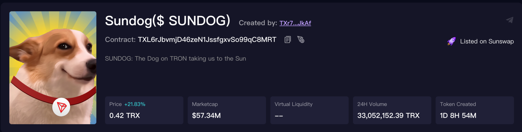$SUNDOG暴漲萬倍！孫宇晨出大招助SunPump誕生多隻金狗，殺進迷因幣紅海 | 動區動趨-最具影響力的區塊鏈新聞媒體