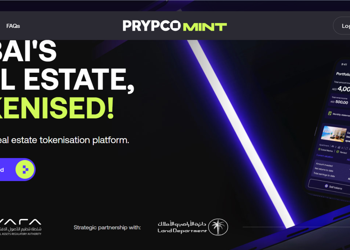 杜拜政府推出房地產代幣化平台 Prypco Mint：部署在 XRP Ledger、喊年化 8~12% 實現鏈上買房 | 動區動趨-最具影響力的區塊鏈新聞媒體